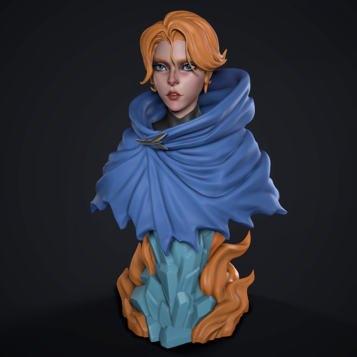 3D Printable Sypha from castlevania bust by Akkarawut Sawangkum