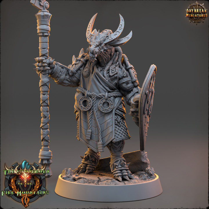 3D Printable Dragonborn: The Stoneborn of the Fire Mountains - COMPLETE ...