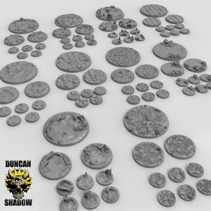 3D Printable Bases Bundle by Duncan Shadow