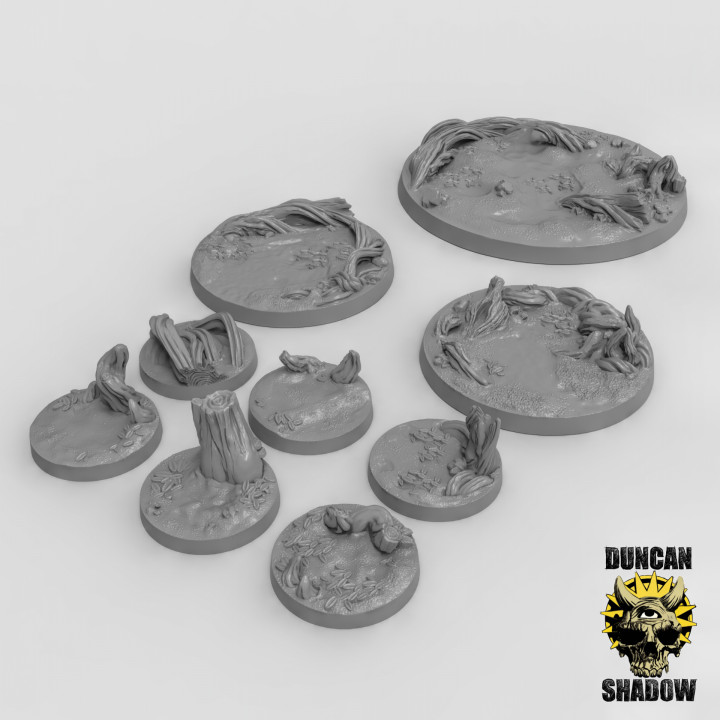3D Printable Bases Bundle by Duncan Shadow