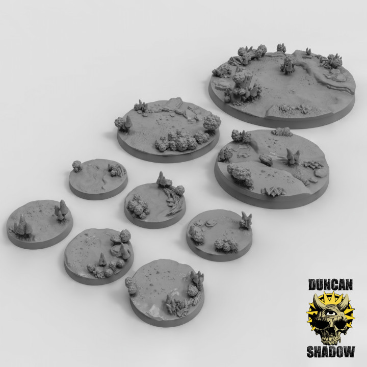 3D Printable Bases Bundle by Duncan Shadow