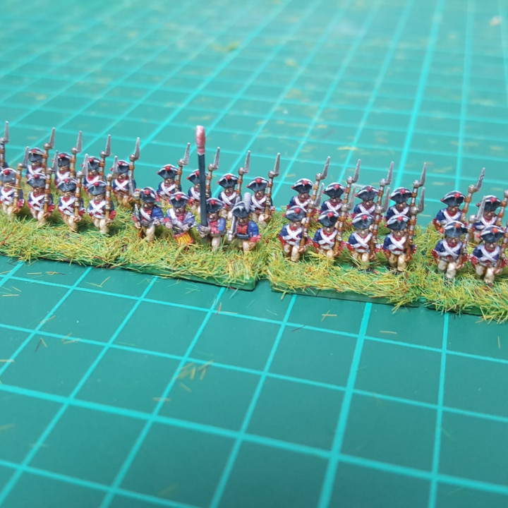 3D Printable 6-15mm Prussian Musketeer Battalion (1801-08) NAP-PR-1 by ...