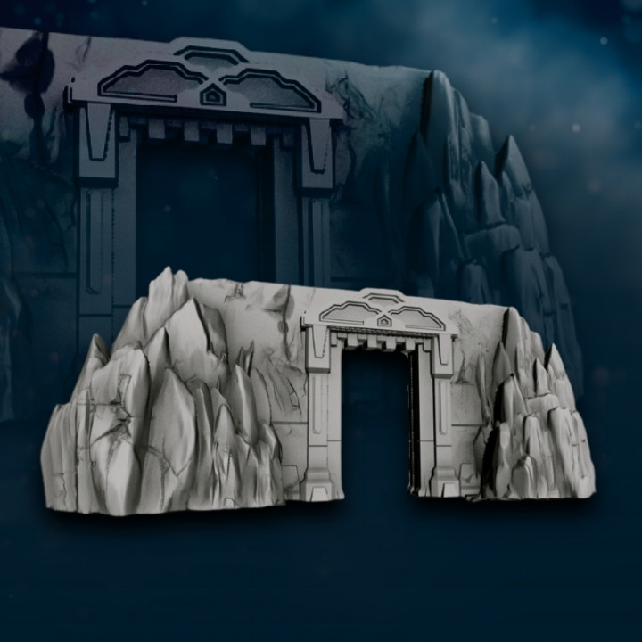 3D Printable Dwarf Gate - Digital | Scenery | Fantasy by Davale Games