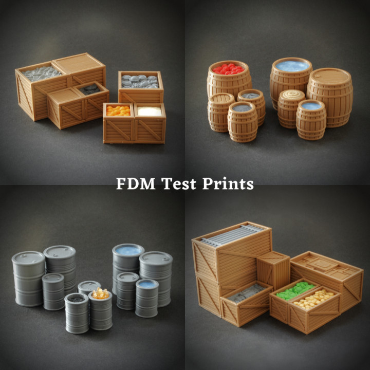 3D Printable Containers Bundle by Arctanis Games