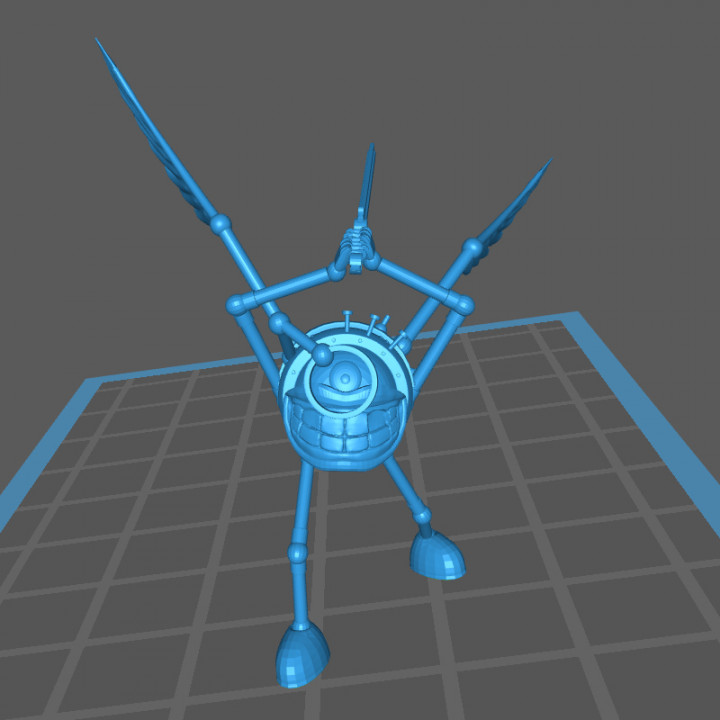 3D Printable Modron - Monodrone - Geometric Warrior by nonPareil Institute