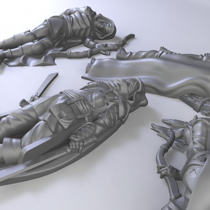 3D Printable Dead Elves (Harvest of War) by Tiny Furniture