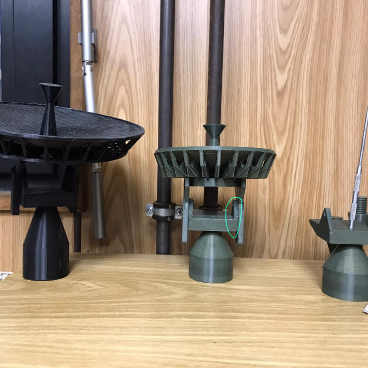 3D Printable Miniature fixed satellite dish by Stephen Beck