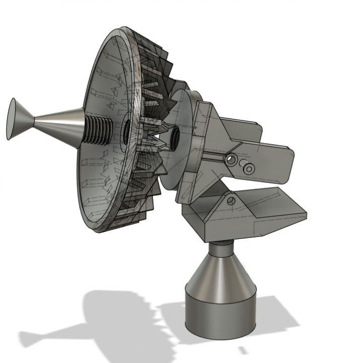 3D Printable Miniature fixed satellite dish by Stephen Beck