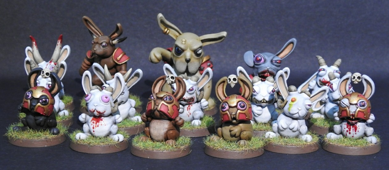 3D Printable Demonic Rabbits team by Crosslances