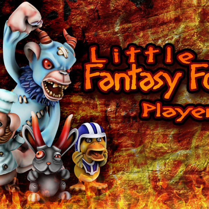 3D Printable Little bad fantasy football players by Crosslances