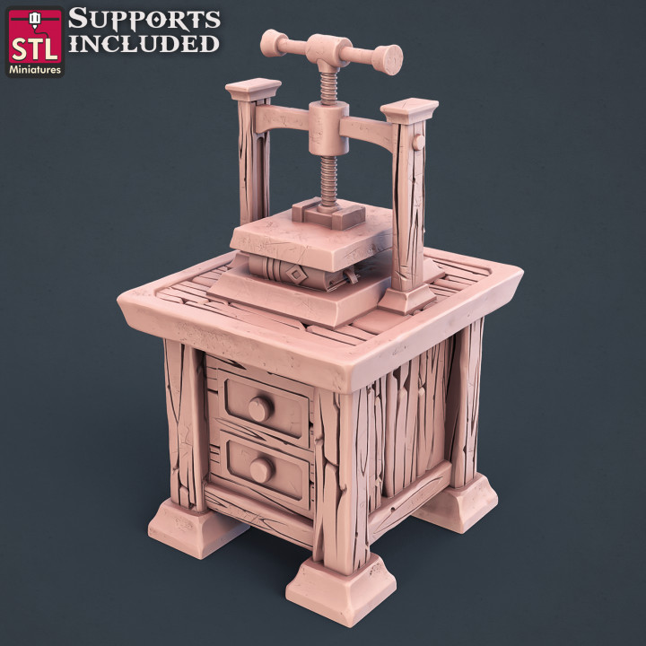 3D Printable Bookbinder Set by STL Miniatures
