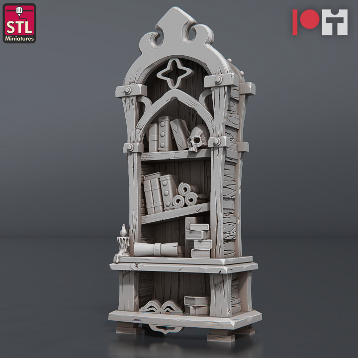 3D Printable Librarian Library by STL Miniatures