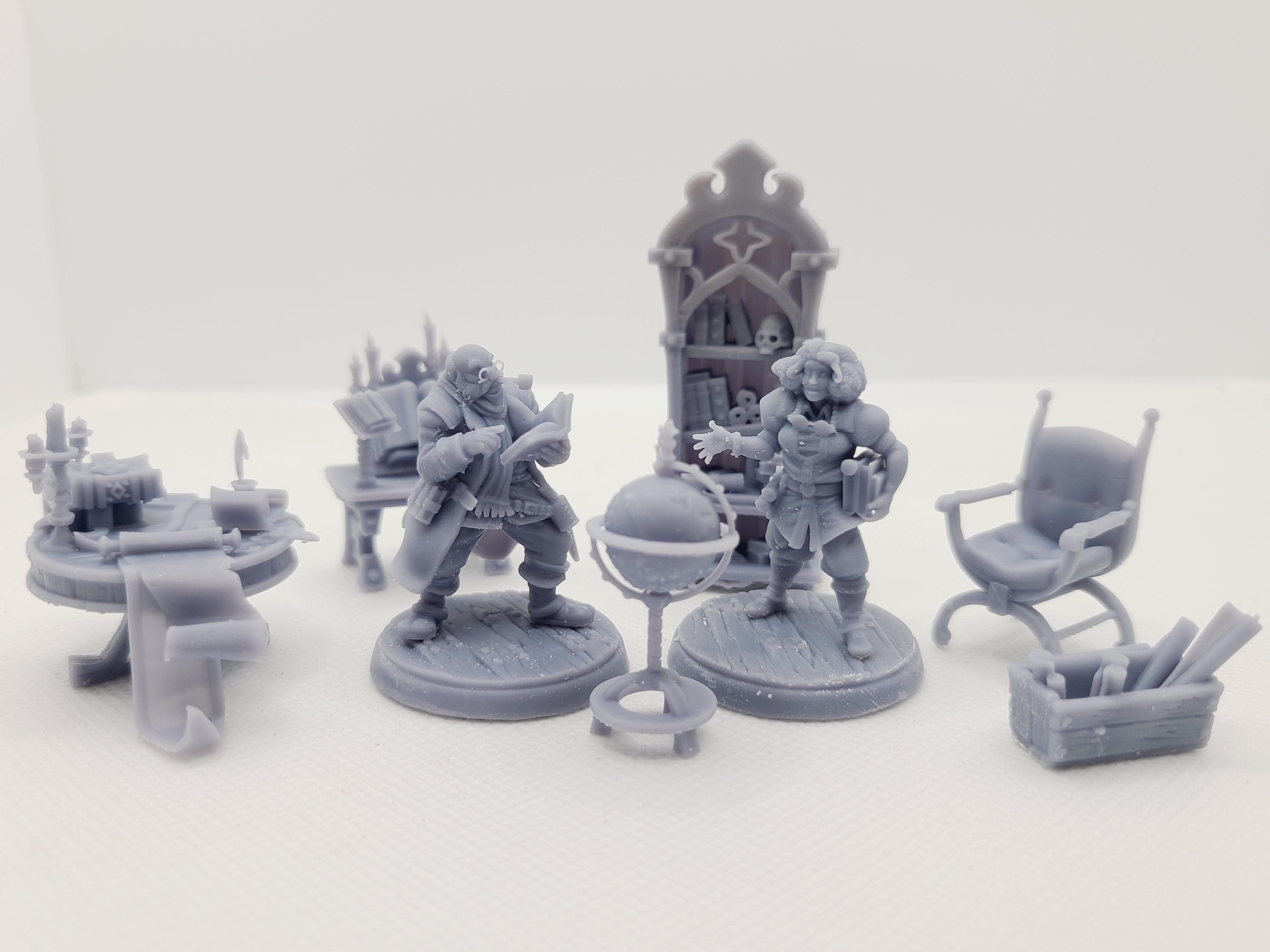 3D Printable Librarian Set by STL Miniatures