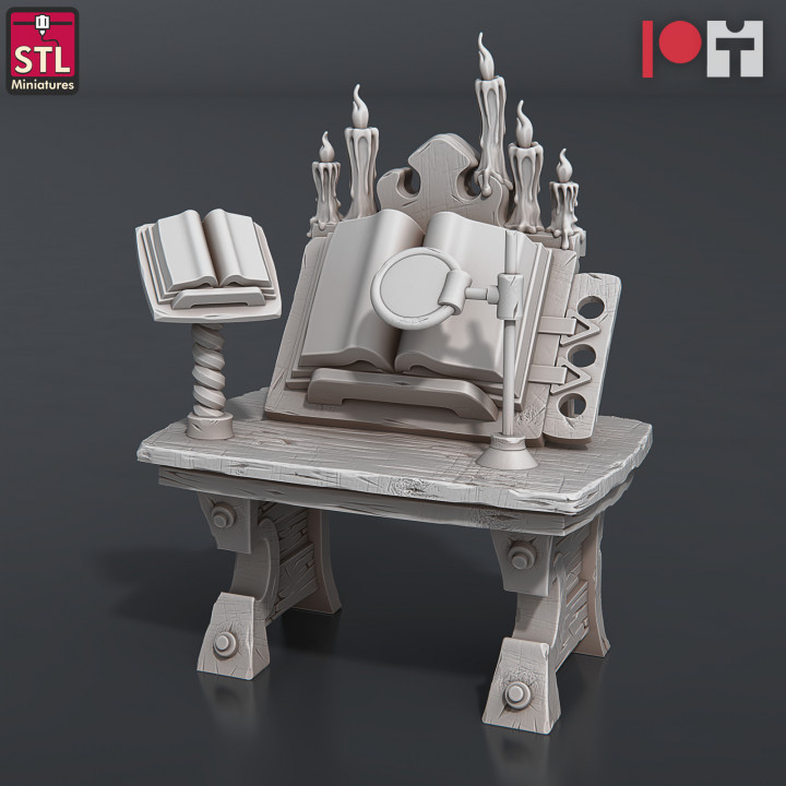 3D Printable Librarian Set by STL Miniatures