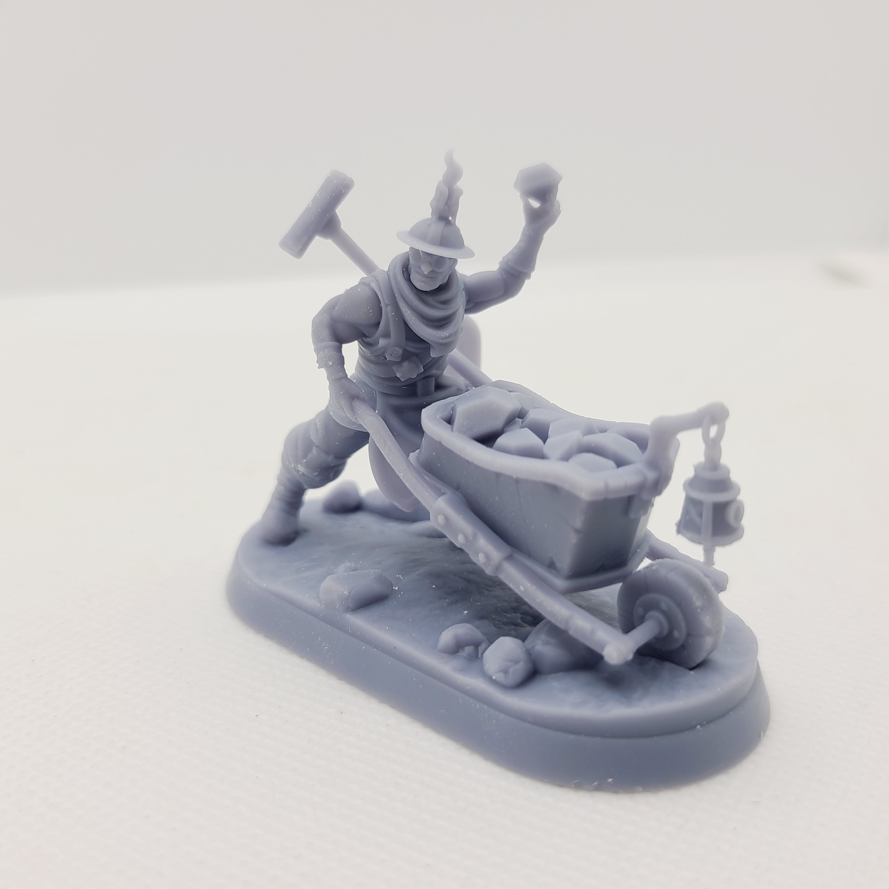 3D Printable Miners Set by STL Miniatures