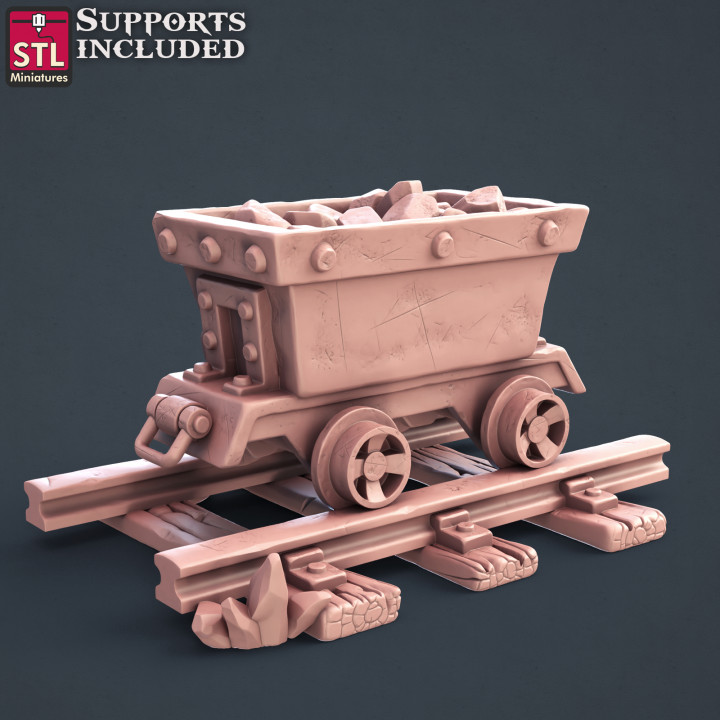 3D Printable Miners Set by STL Miniatures