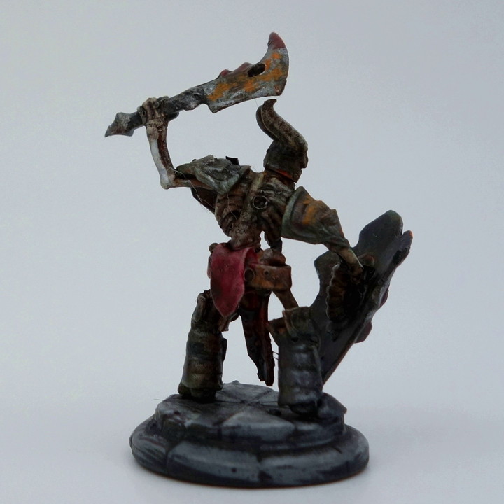 3D Printable Skeleton Dwarf III 1 inch base, 32 mm height Medium ...