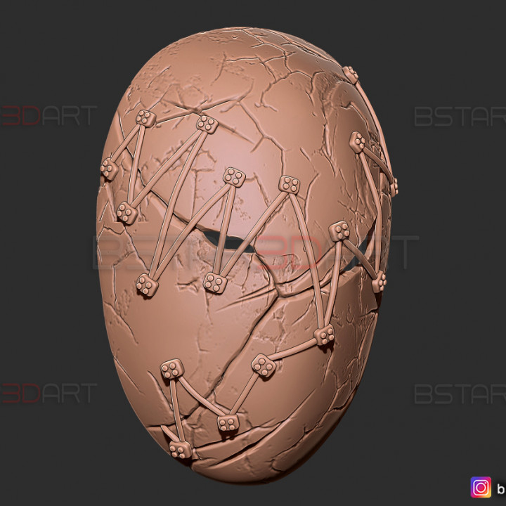 3D Printable The killer Horror Mask - Halloween Cosplay by 3DpropsDesigns