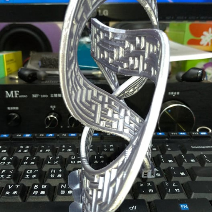 3D Printable Torus knot maze by Justin Lin