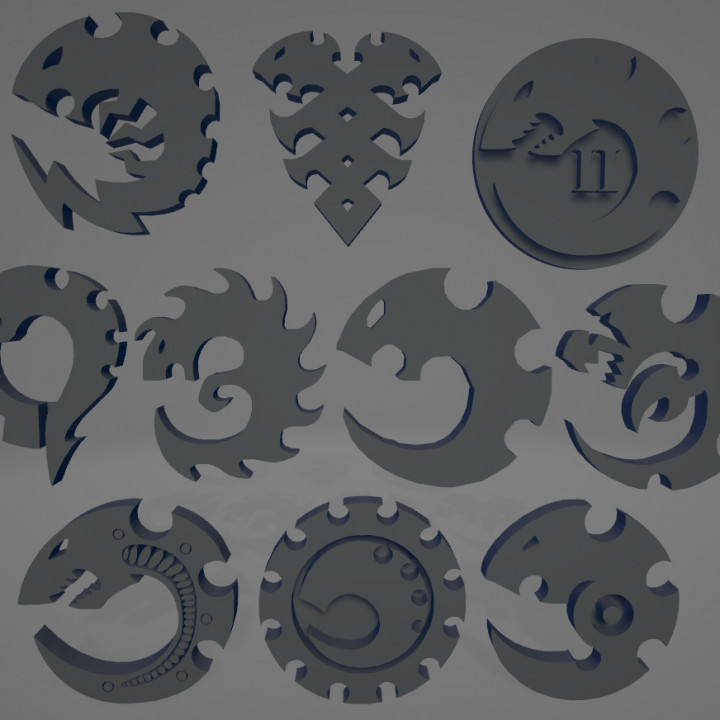 3D Printable 40K GENESTEALER CULTS ICONS by Llyn