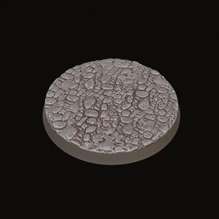 3D Printable Rock ground Base Set (6 different base sizes + Round and ...