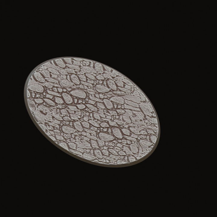 3D Printable Rock ground Base Set (6 different base sizes + Round and ...