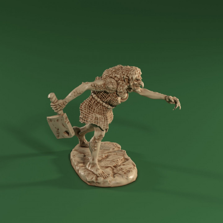 3D Printable Troll Hag with Meat Cleaver – Monstrous Kitchen Horror by ...