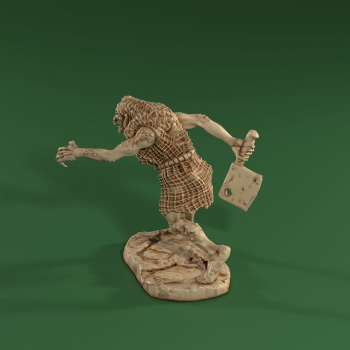 3D Printable Troll Hag with Meat Cleaver – Monstrous Kitchen Horror by ...