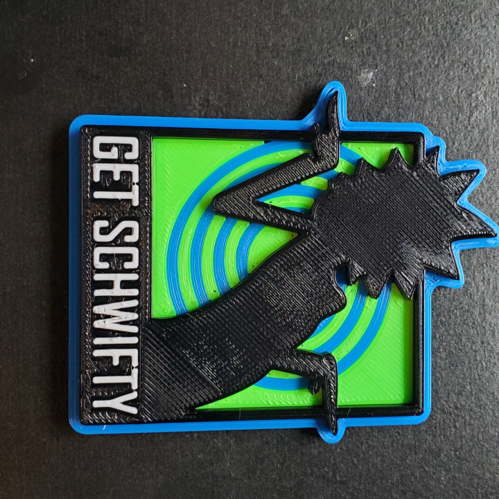 3D Printable Rick and Morty Get Schwifty by Zack Clarke