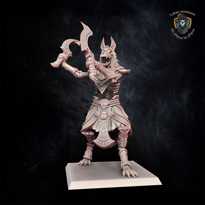 3D Printable Colossus with paired weapon by Lubart Miniatures