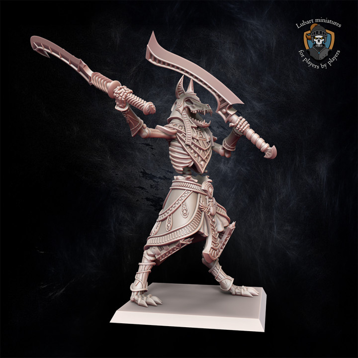 3D Printable Colossus with paired weapon by Lubart Miniatures