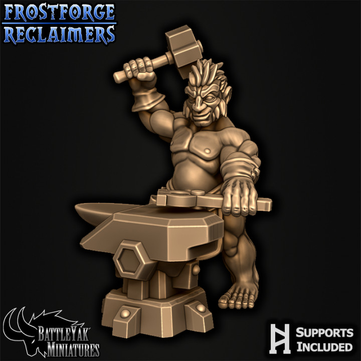 3D Printable Frostforge Reclaimers Character Pack by Battle Yak Miniatures
