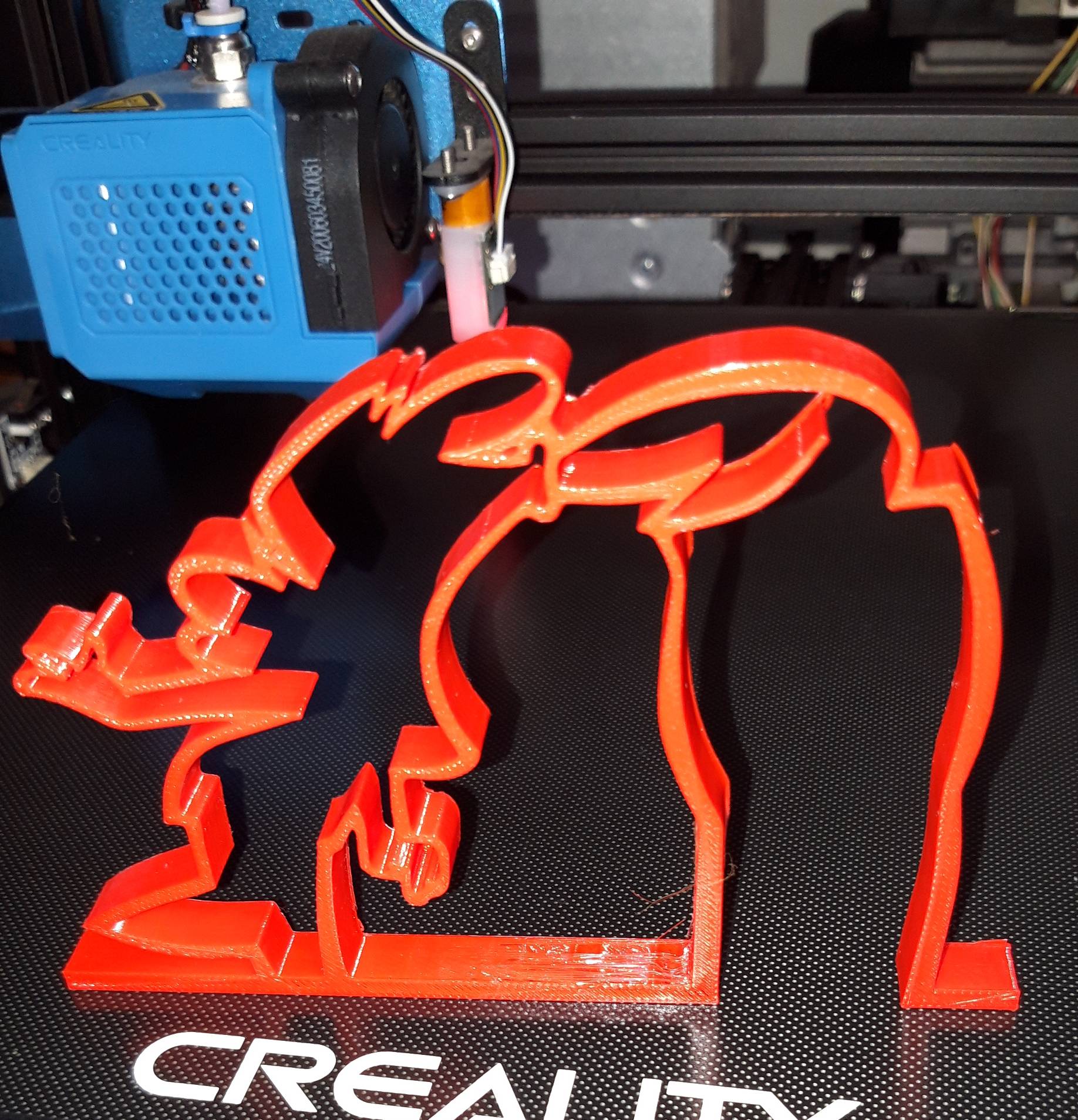 3D Printable La Linea - the kiss by Alessio Tocco