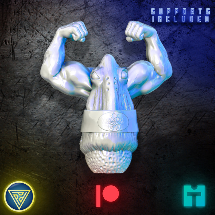 3D Printable Biochained Bionic Arms Rolling Alien by Print Paint Play