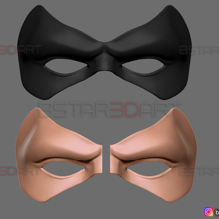 3D Printable Secret Eyes Mask by 3DpropsDesigns