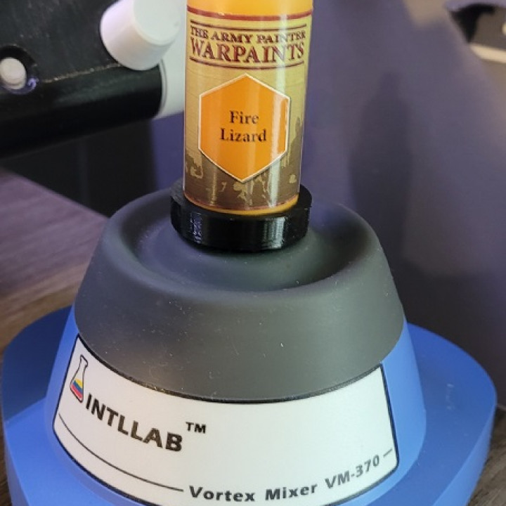 3D Printable INTLLAB Vortex Mixer Adapter by Matthew DeMercado