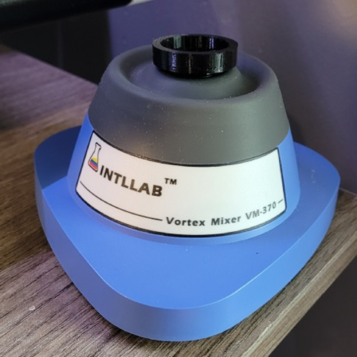 3D Printable INTLLAB Vortex Mixer Adapter by Matthew DeMercado