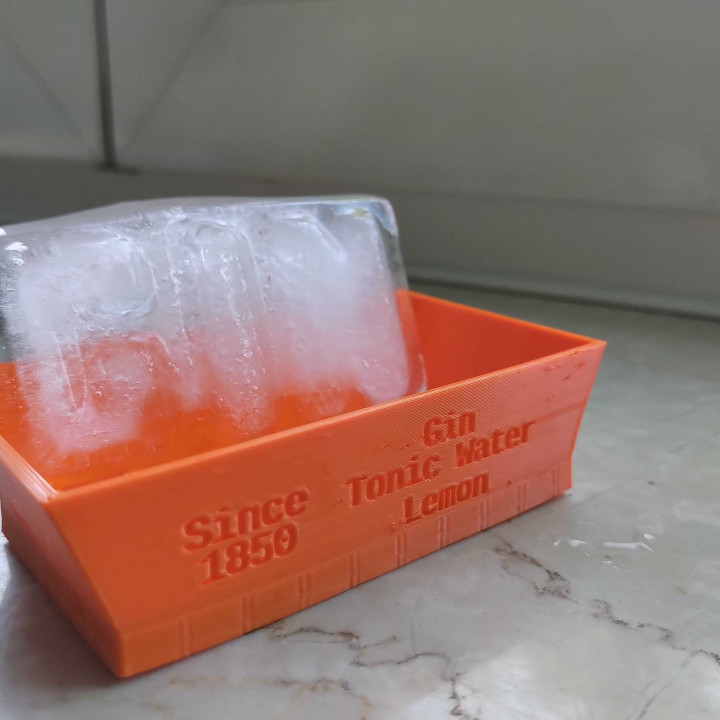 3D Printable customisable ice cube mold by Mark Teese