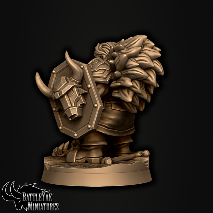 3D Printable Frostforge Battle-Damsel A by Battle Yak Miniatures