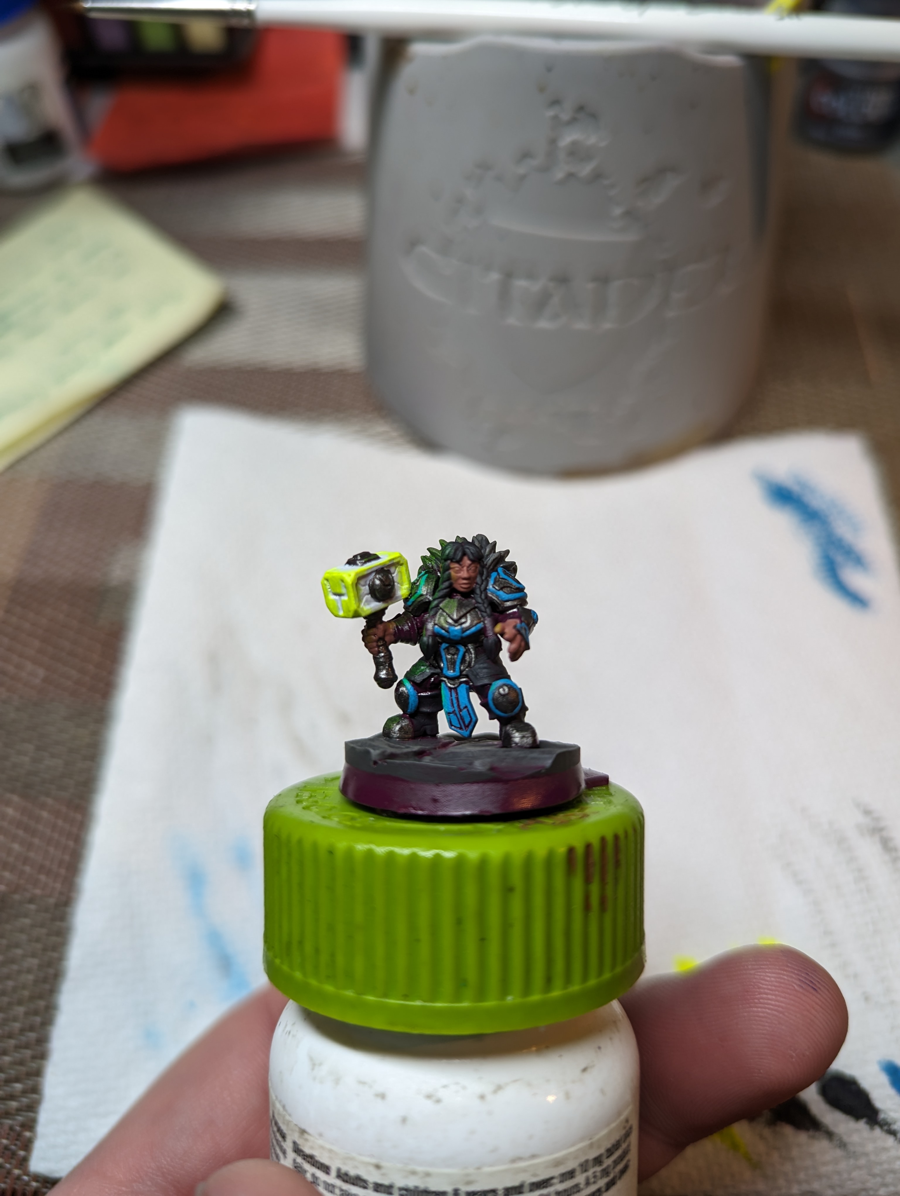 3D Printable Frostforge Battle-Damsel B by Battle Yak Miniatures