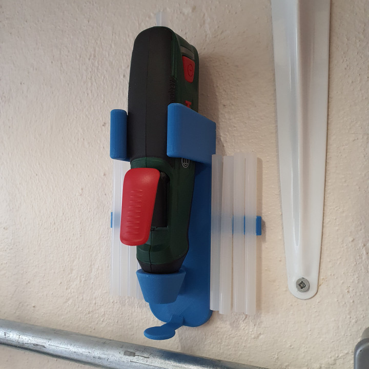 3D Printable Bosch Glue Pen Wall Stand by Joshua Brown