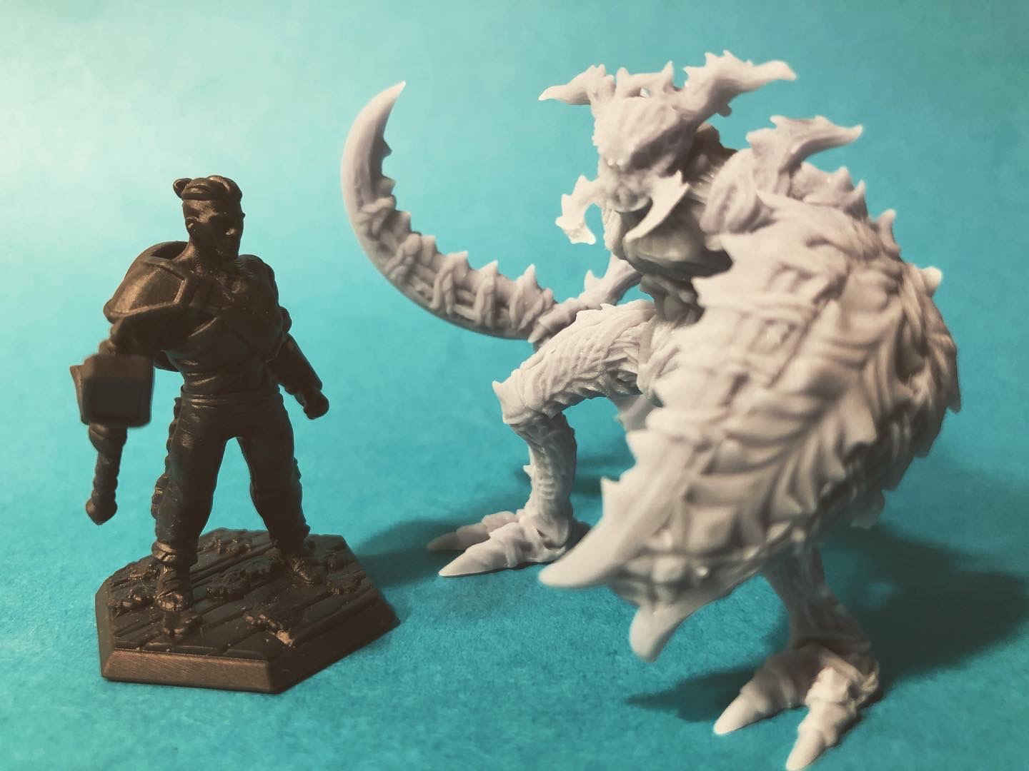 3D Printable Insect warrior with sheld by Stanislav Kuznetsov