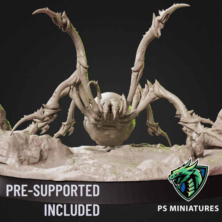 3D Printable Phase Spider Pose 2 by PSMiniatures