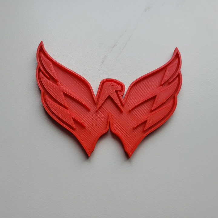 3D Printable Washington Capitals Eagle Logo by Tyler Martin