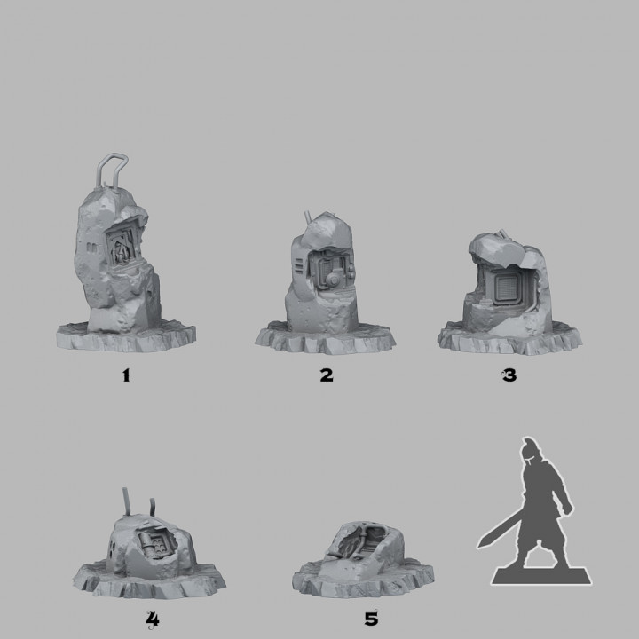 3D Printable CYBER STONES by Fantastic Plants And Rocks