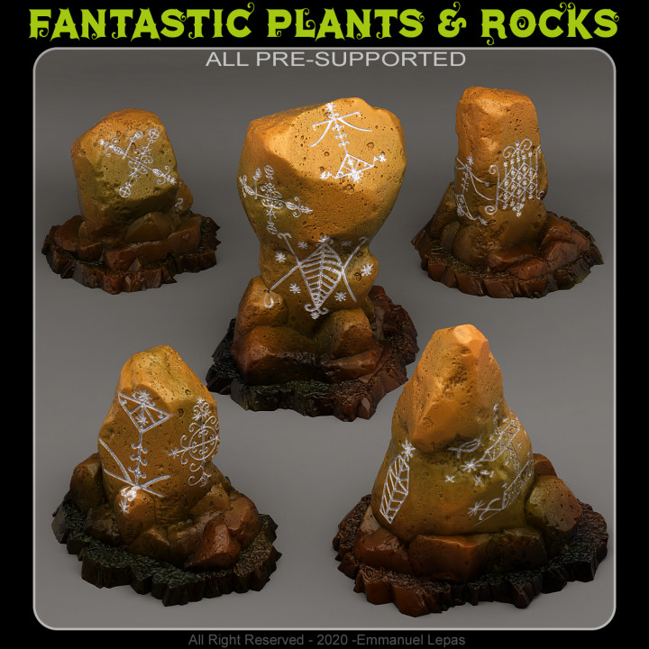 3D Printable VOODOO STONES by Fantastic Plants And Rocks