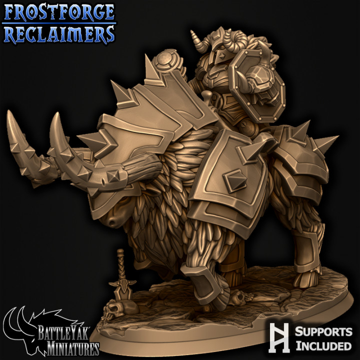 3D Printable Frostforge Shield-Maiden on Battle Yak A by Battle Yak ...