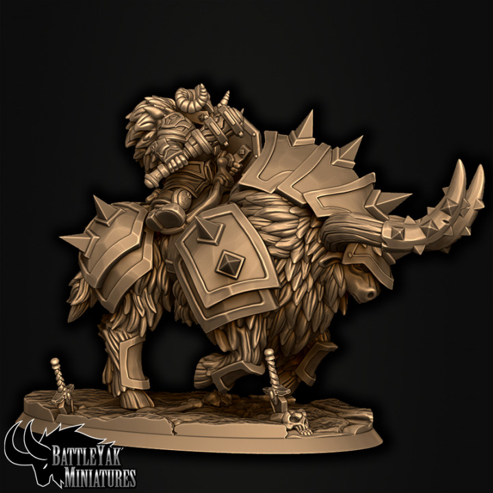 3D Printable Frostforge Shield-Maiden on Battle Yak A by Battle Yak ...