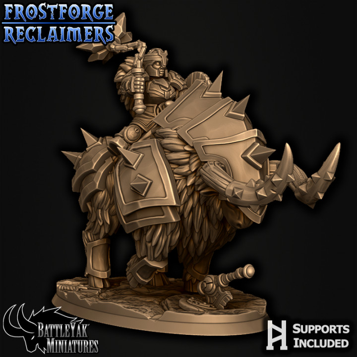 3D Printable Frostforge Shield-Maiden on Battle Yak B by Battle Yak ...