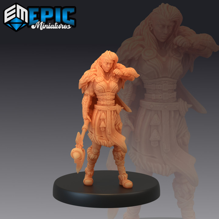3D Printable Viking Raider Female Set / Norse Warrior Woman / Nordic ...